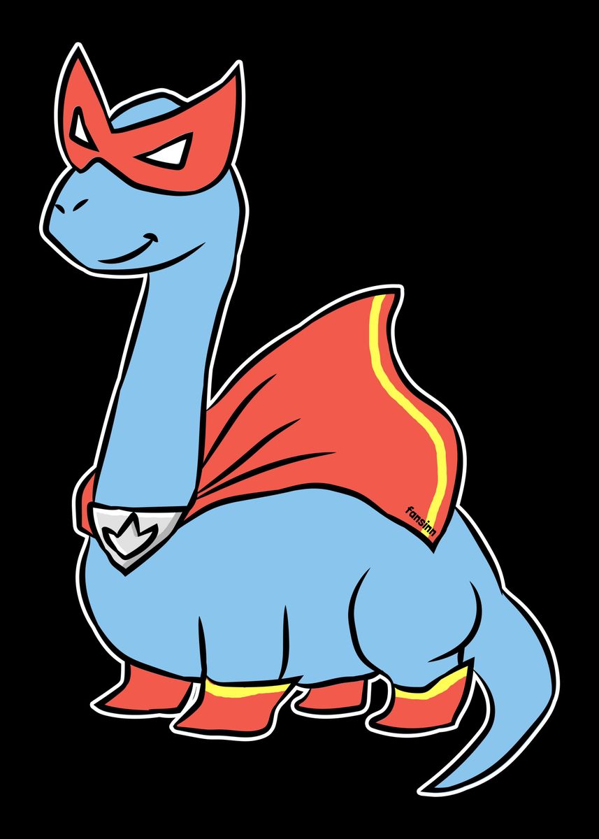 'Superhero Dinosaur Brachio' Poster by fansinn | Displate