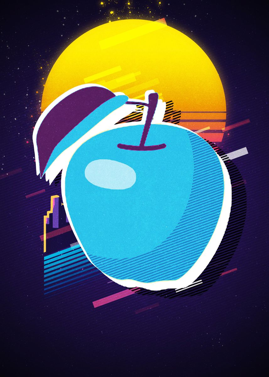 'apple' Poster, picture, metal print, paint by gillpa | Displate