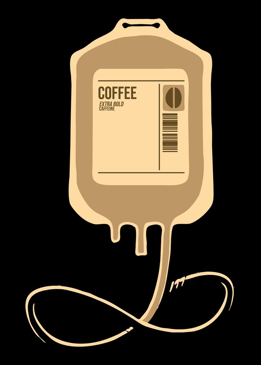'Coffee Dextrose Caffeine' Poster by TheSpezialBrand | Displate