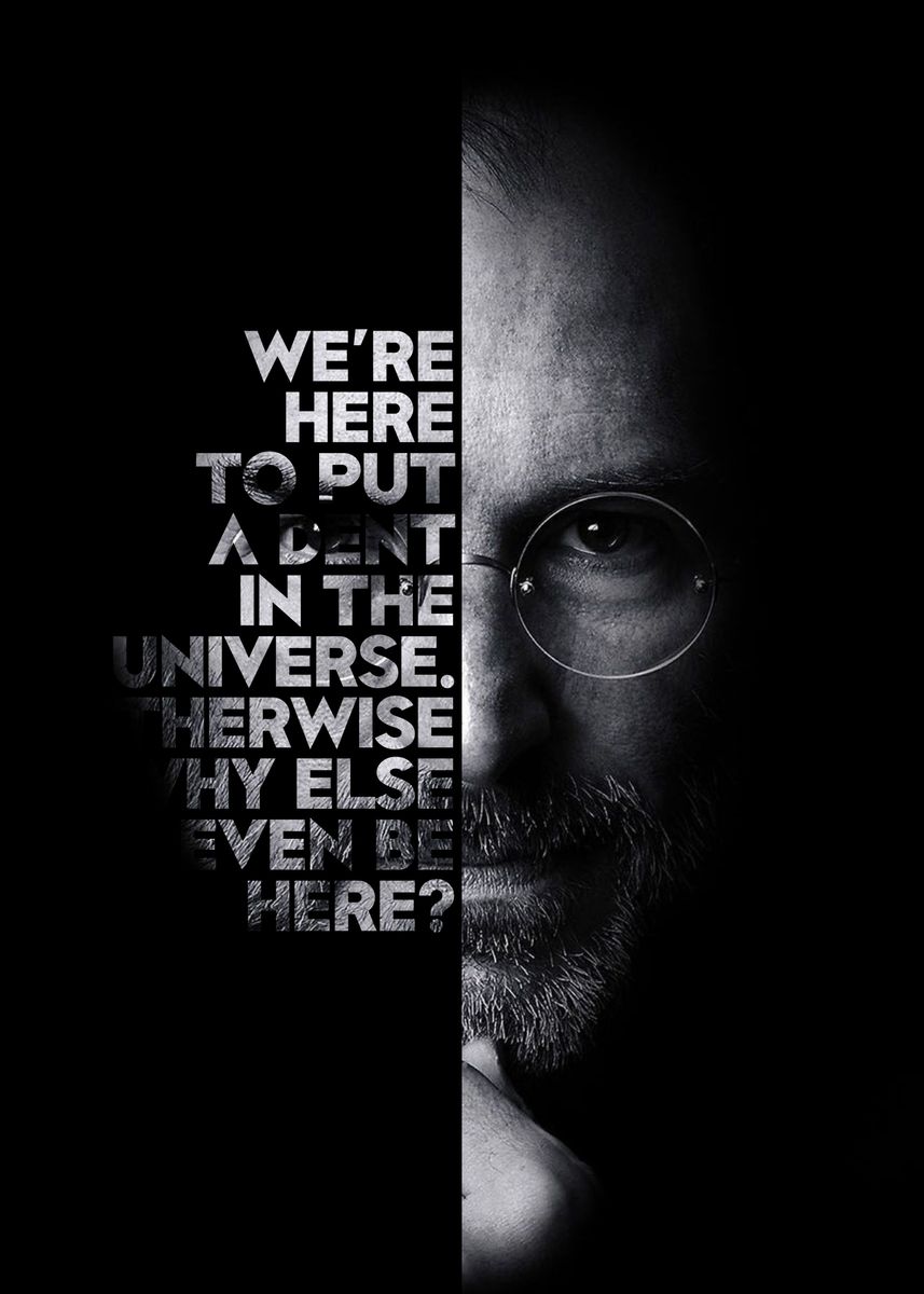 'Steve Jobs' Poster, picture, metal print, paint by Burhandowski | Displate