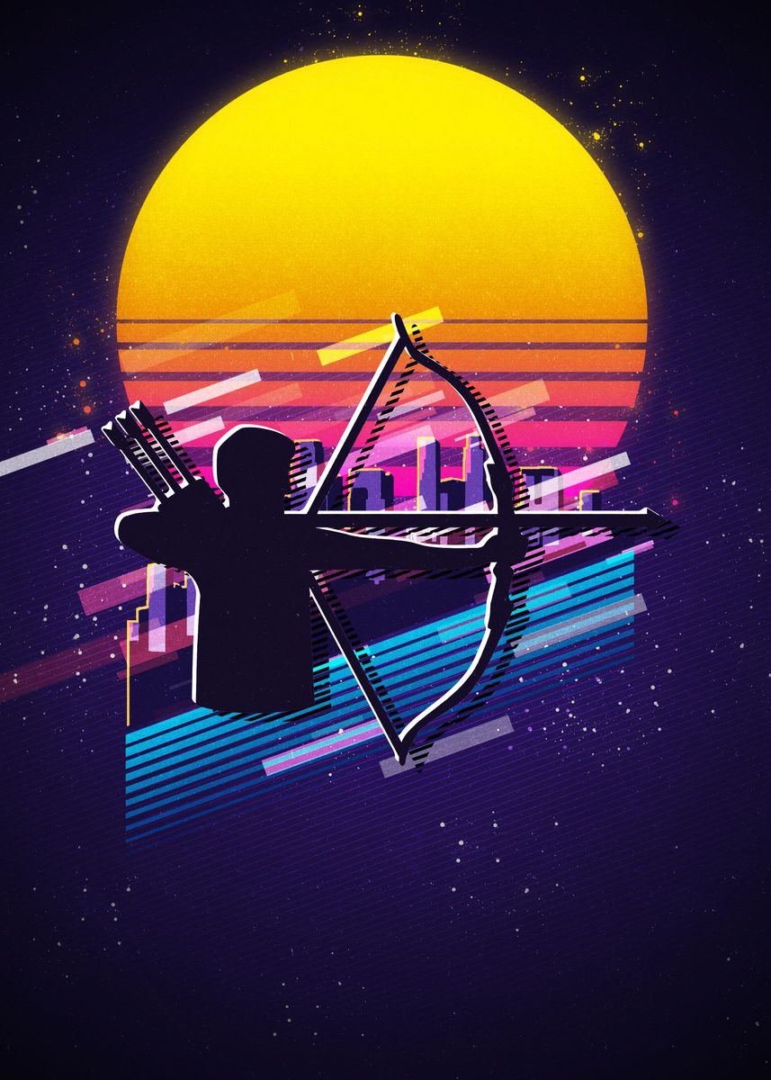 'archery' Poster, picture, metal print, paint by Kazmierczak | Displate