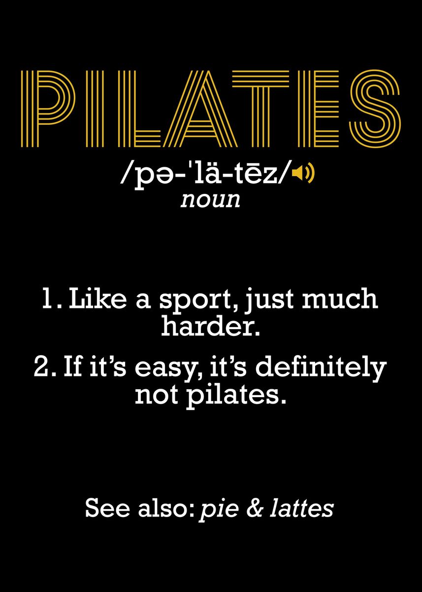 'Pilates Definition Workout' Poster, picture, metal print, paint by ...