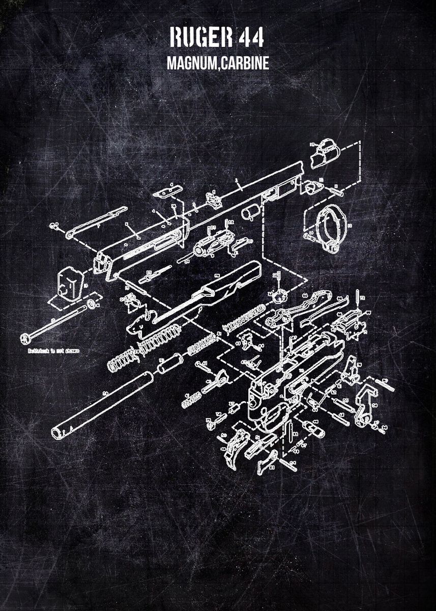 'ruger 44 magnum' Poster by MAXART DESIGN | Displate