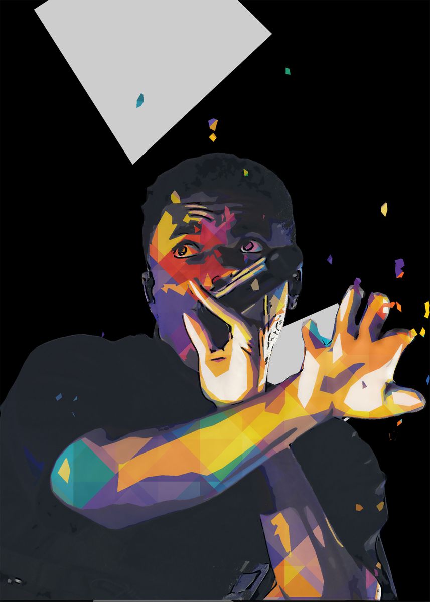 'Vince Staples' Poster, picture, metal print, paint by OOM TEAM | Displate