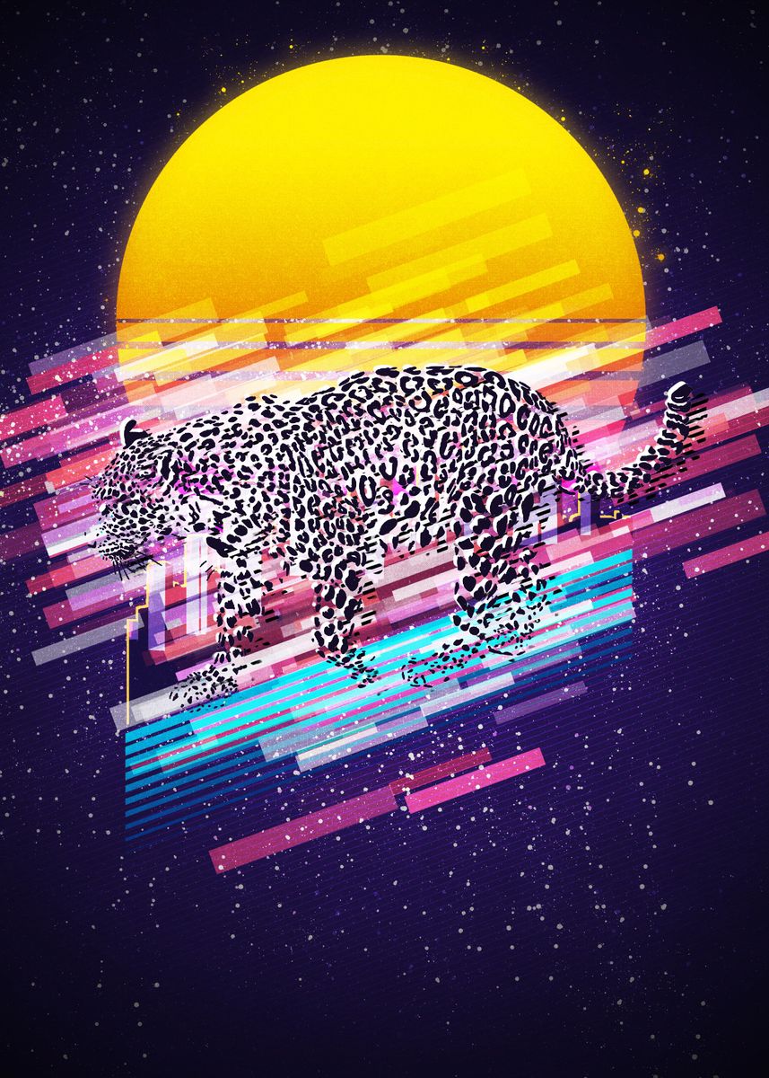 'Amur Leopard' Poster, picture, metal print, paint by colongreer | Displate