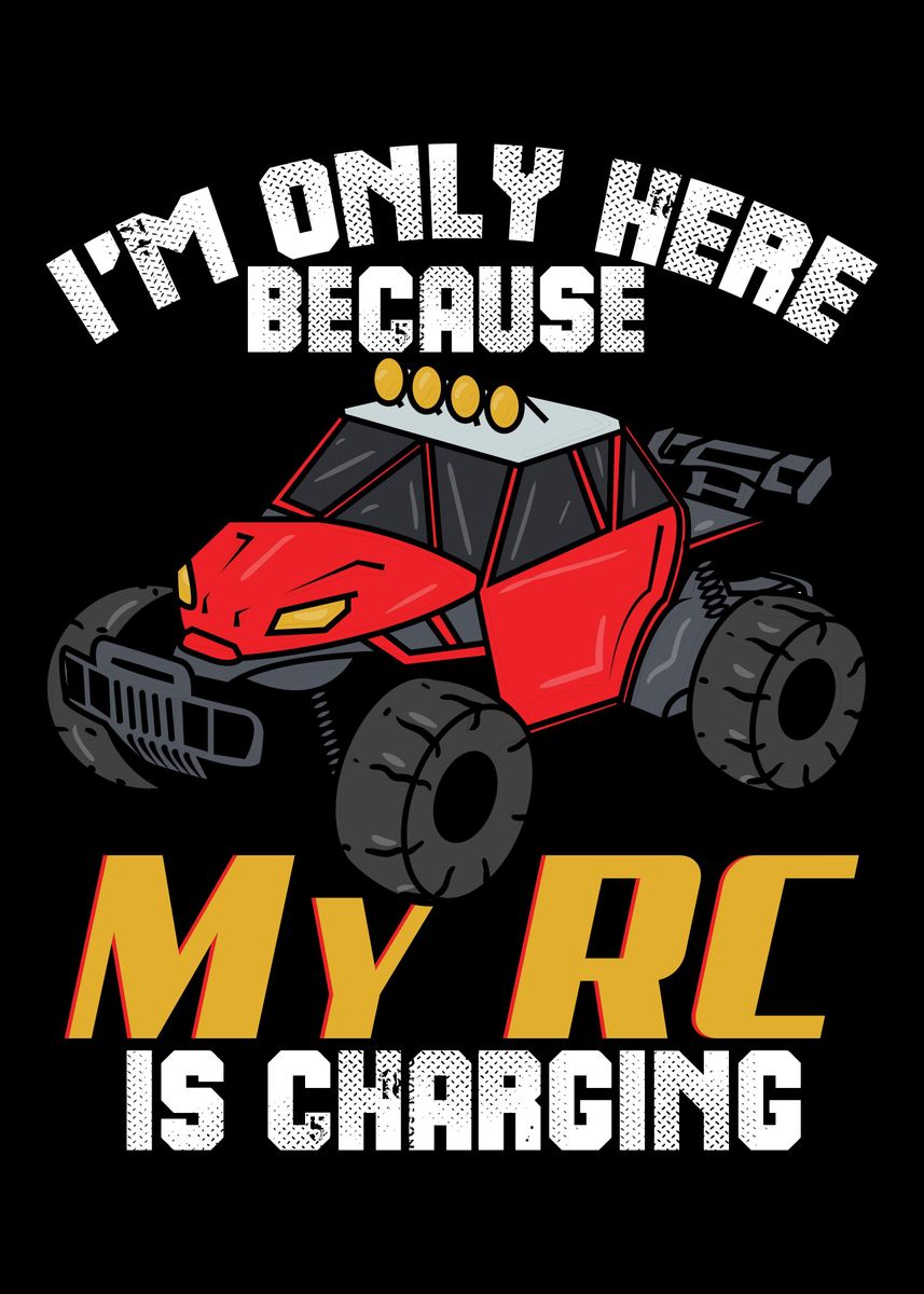 'Im Only Here Because My R' Poster, picture, metal print, paint by Uwe ...