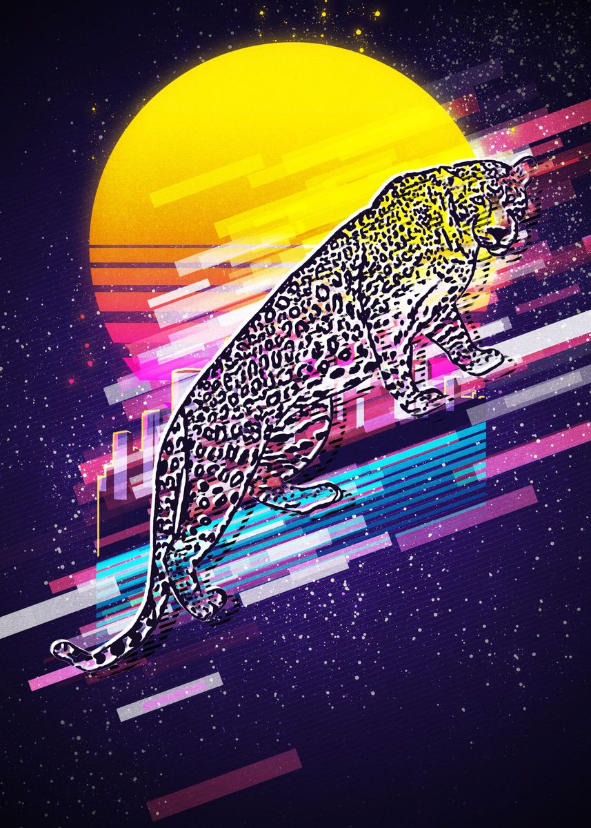 'Amur Leopard' Poster, picture, metal print, paint by colongreer | Displate