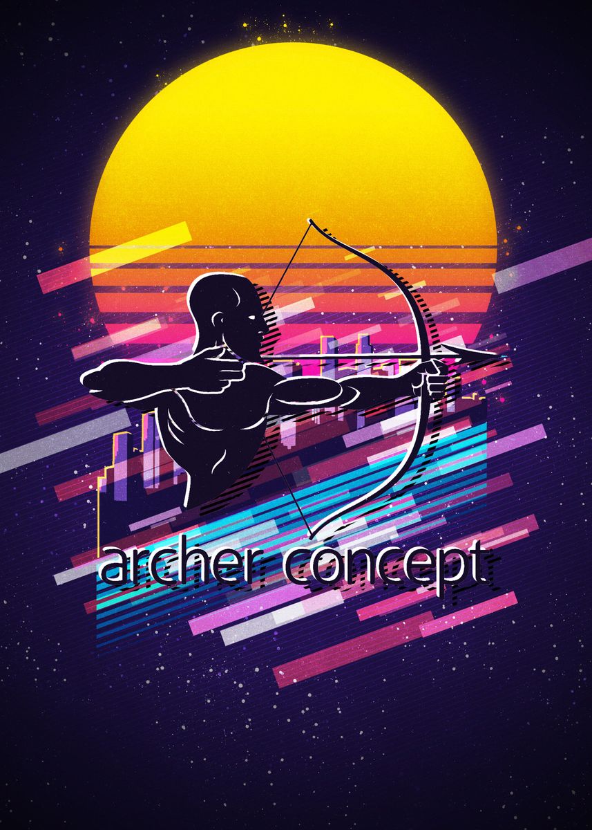 'archery' Poster by Kazmierczak | Displate