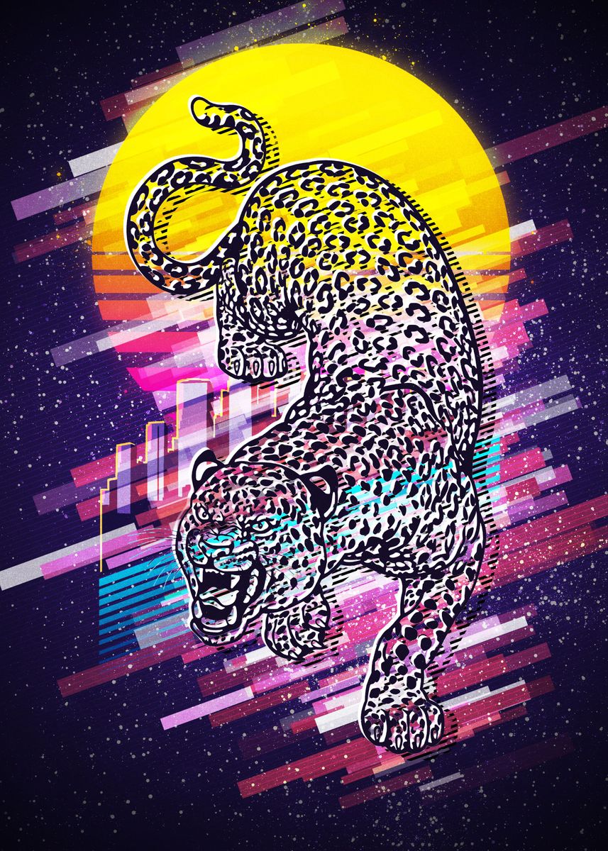 'Amur Leopard' Poster, picture, metal print, paint by colongreer | Displate