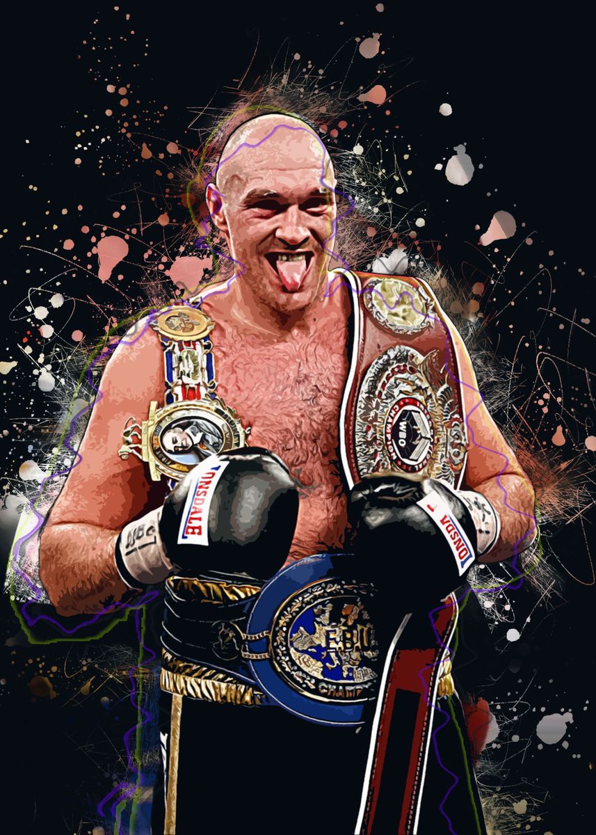 'Tyson Fury' Poster, picture, metal print, paint by ONONMADE STUDIO ...