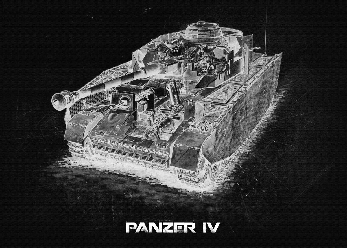 'PANZER IV' Poster by JAT DESIGNS | Displate