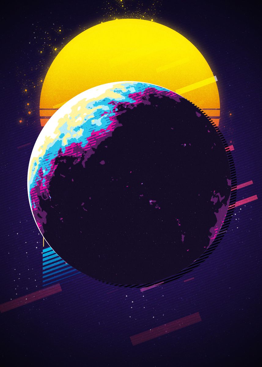 'The Planets 27' Poster, picture, metal print, paint by Mibride | Displate