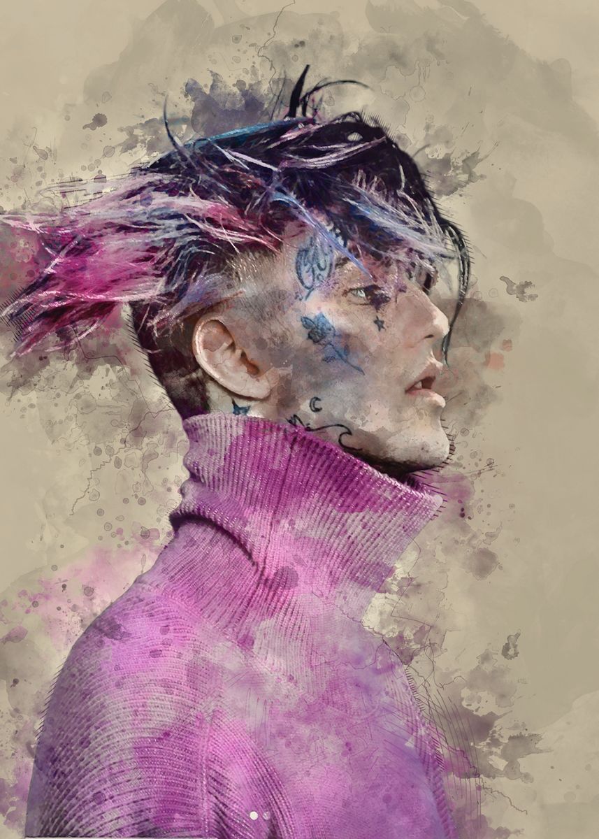 'Lil Peep' Poster, picture, metal print, paint by DTW GROUP | Displate