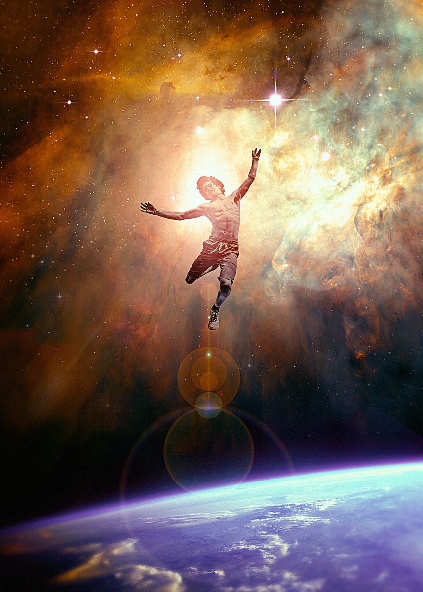 'Leap' Poster, picture, metal print, paint by Nicebleed | Displate