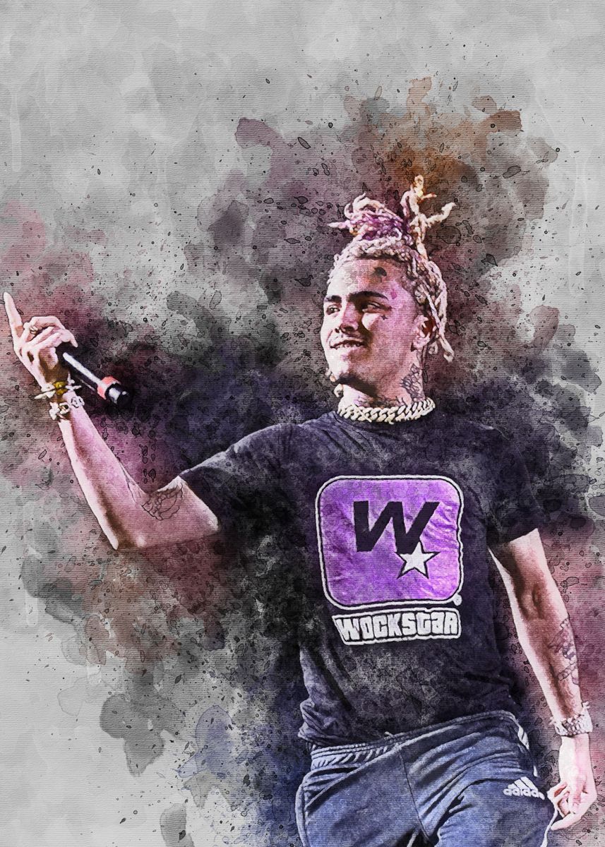 'Lil Pump' Poster, picture, metal print, paint by BQY STUDIO | Displate