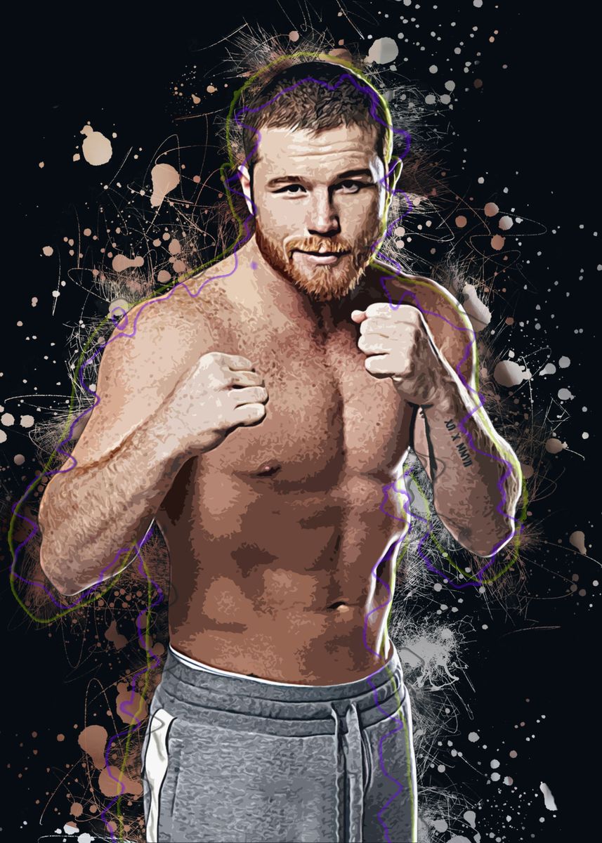 'Saul Alvarez' Poster, picture, metal print, paint by ONONMADE STUDIO ...