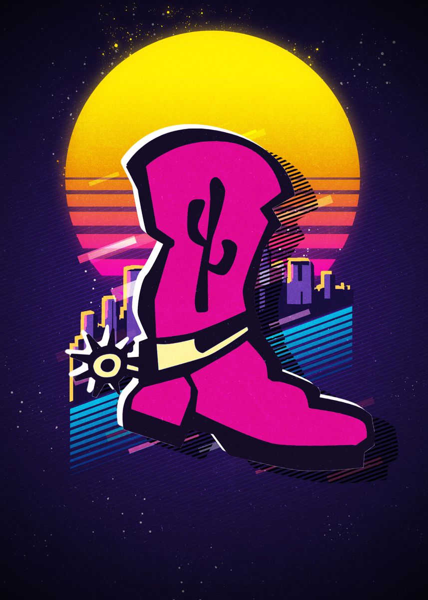 'boots' Poster, picture, metal print, paint by Kazmierczak | Displate