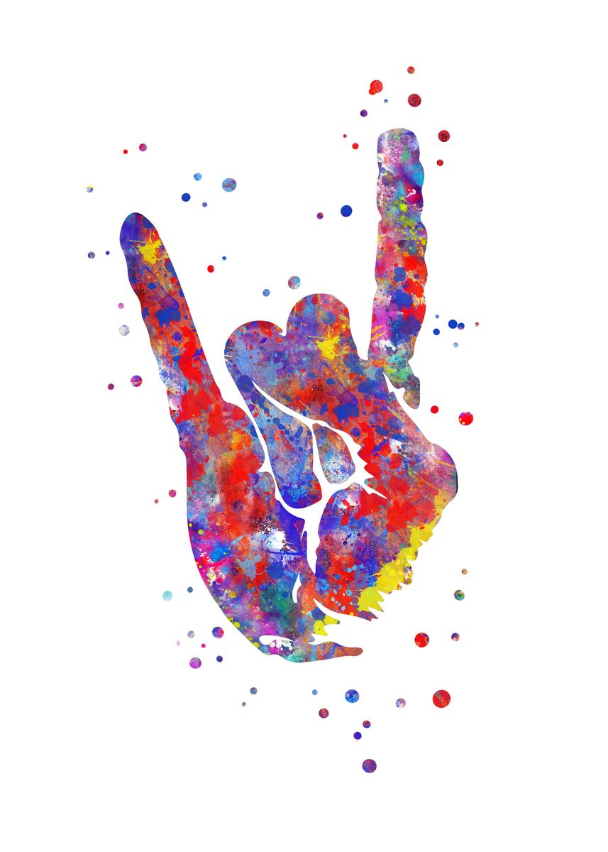 'Symbol rock ' Poster, picture, metal print, paint by RosaliasArt ...