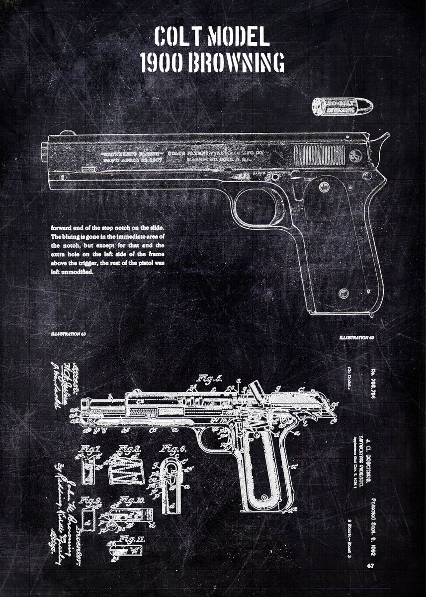 'colt model' Poster, picture, metal print, paint by MAXART DESIGN ...