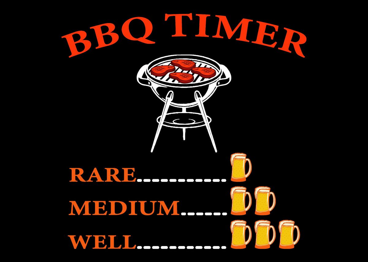 'Barbeque Timer Barbeque Lo' Poster by Powdertoastman | Displate