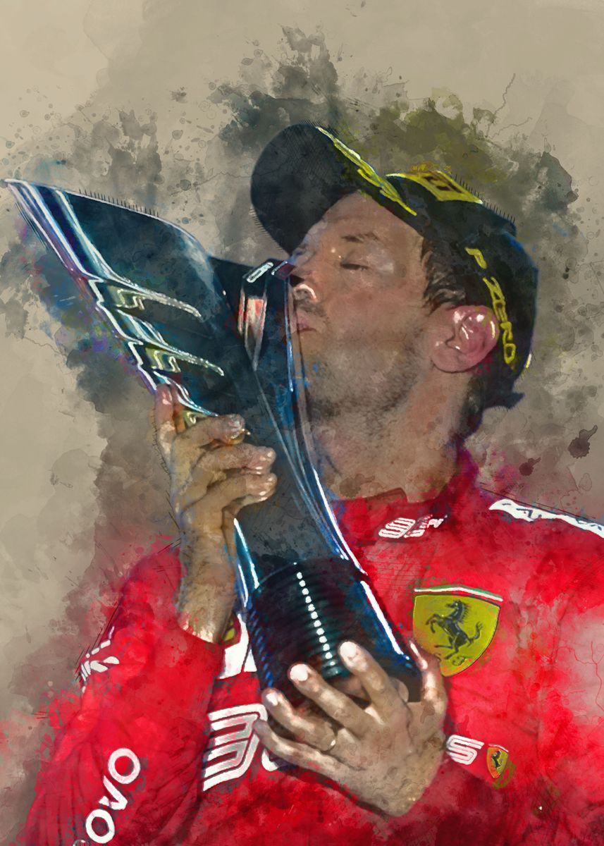 'Sebastian Vettel' Poster by PADA GROUP | Displate