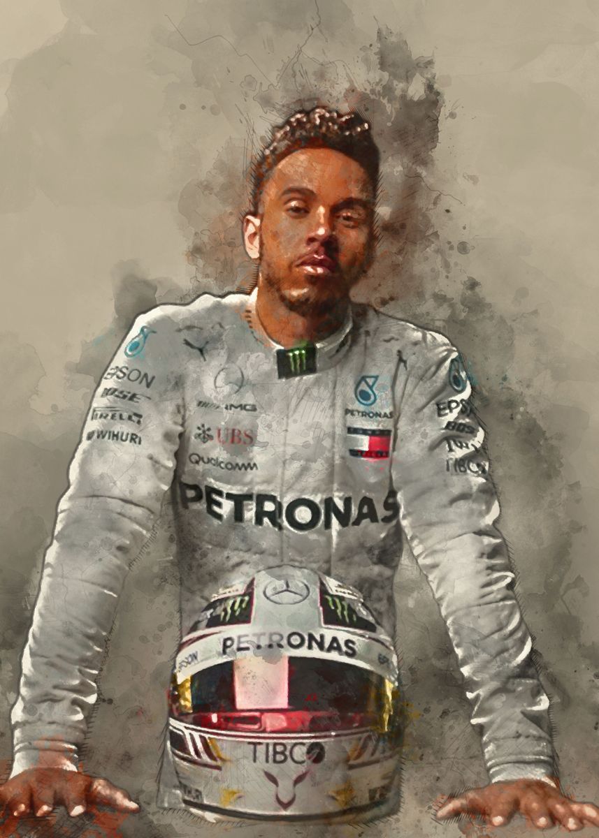 'Lewis Hamilton' Poster by PADA GROUP | Displate