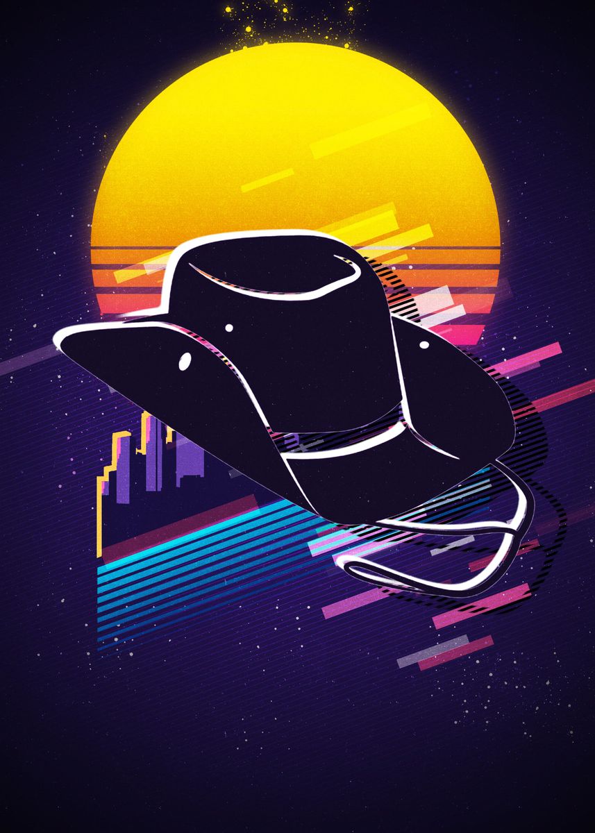 'cowboy hat' Poster by padilla | Displate