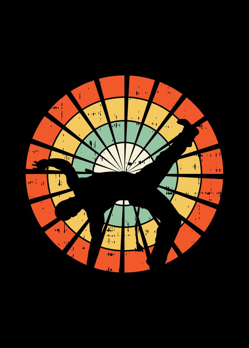 '70s Capoeira Vintage' Poster by BoredKoalas | Displate