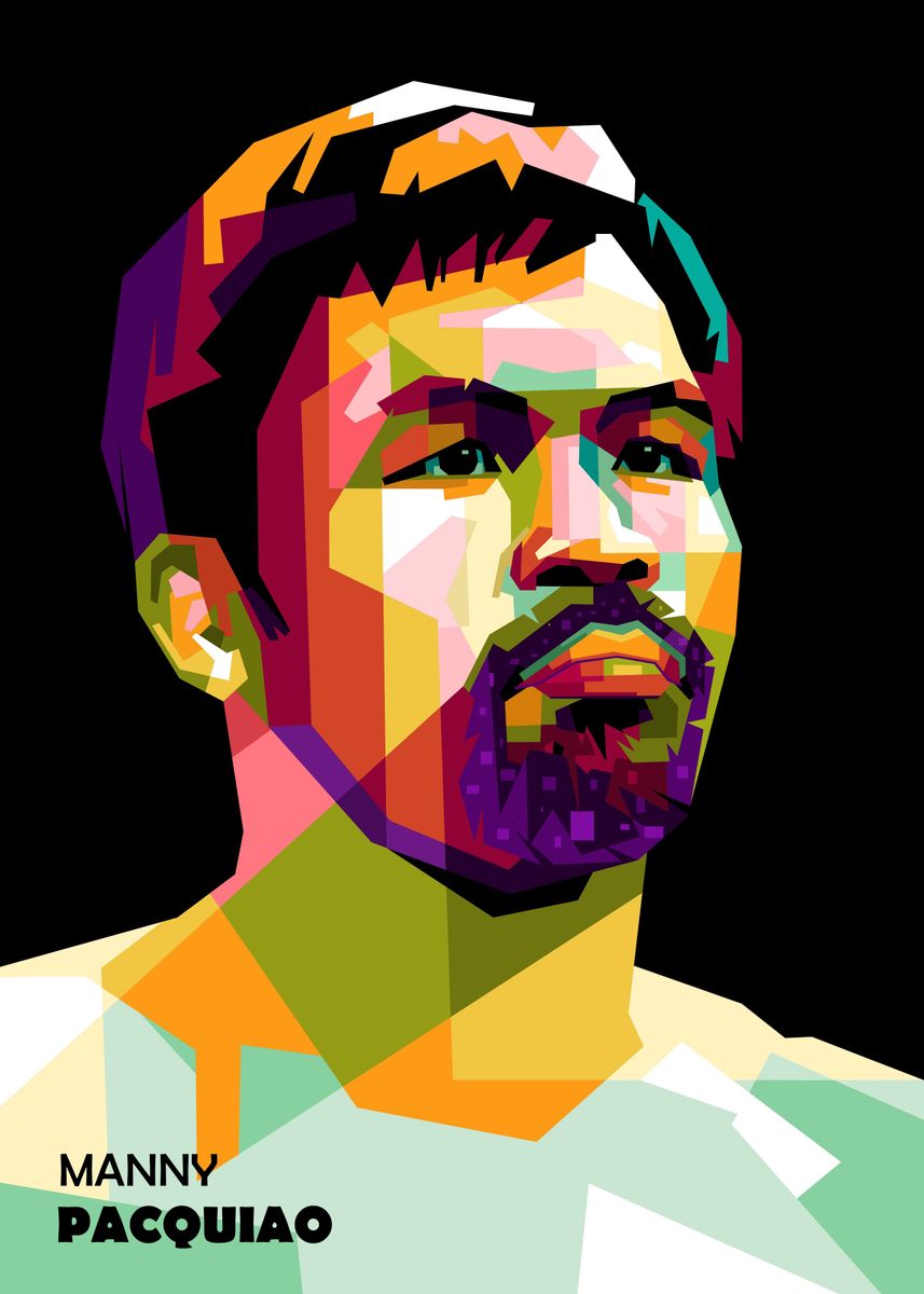 'MANNY PACQUIAO' Poster, picture, metal print, paint by AMIRUDIN 06 ...