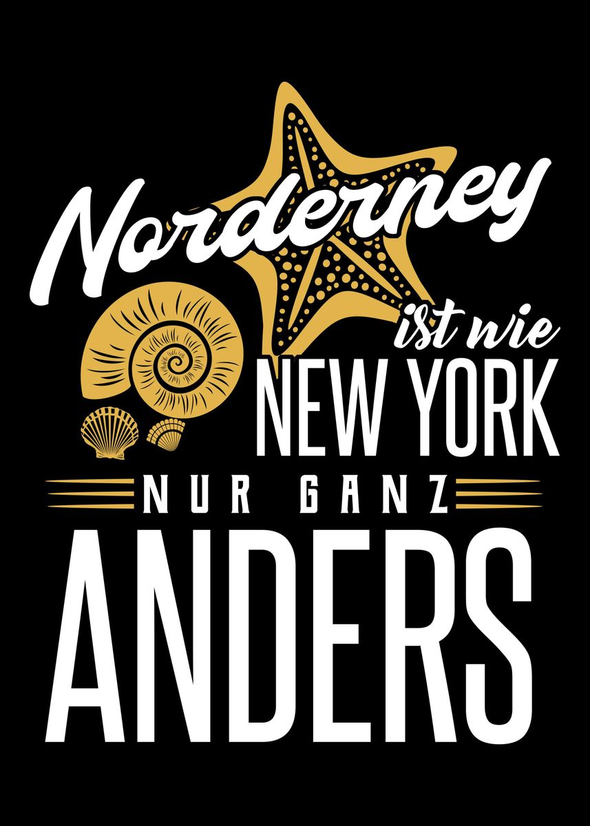 'Norderney' Poster, picture, metal print, paint by Hexor | Displate