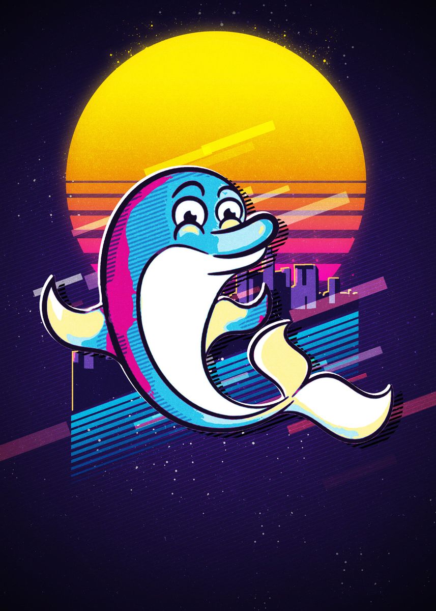 'Dolphin' Poster by Water | Displate