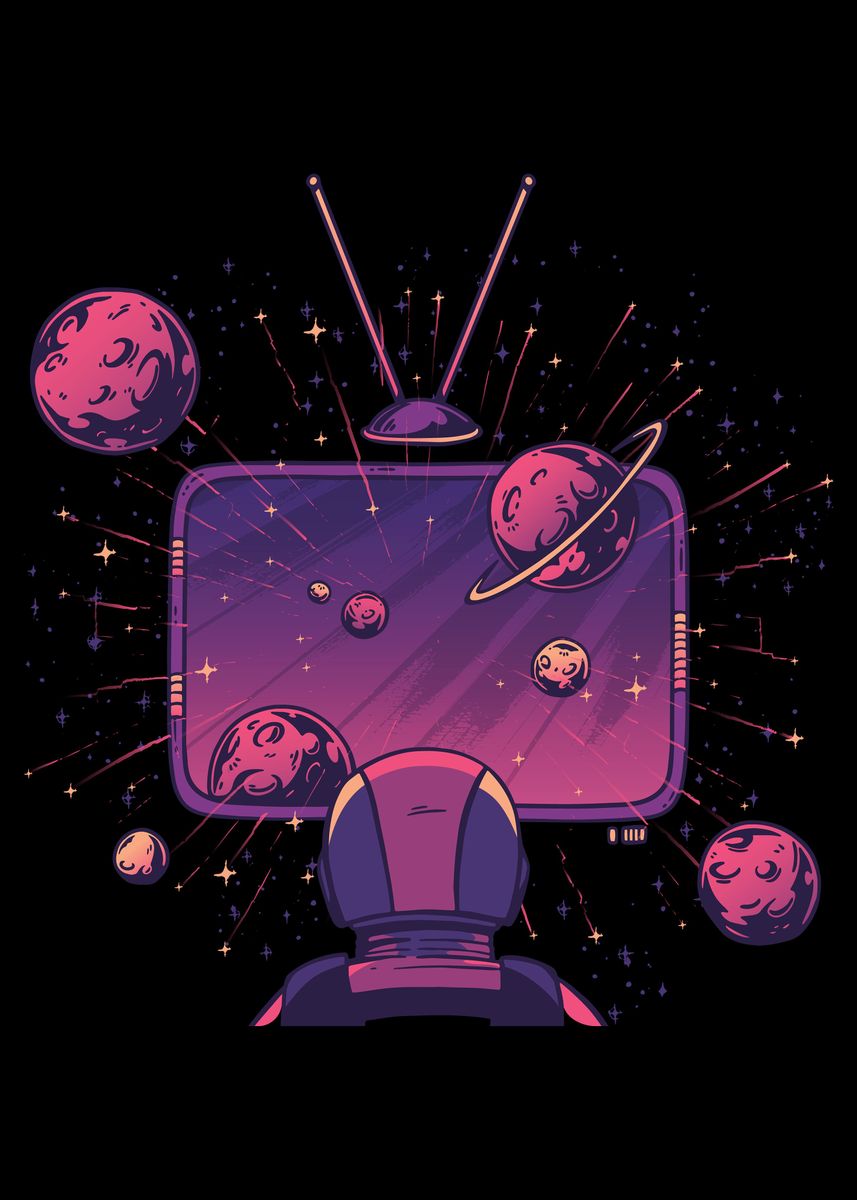 'Space Force Poster Galaxy ' Poster, picture, metal print, paint by ...