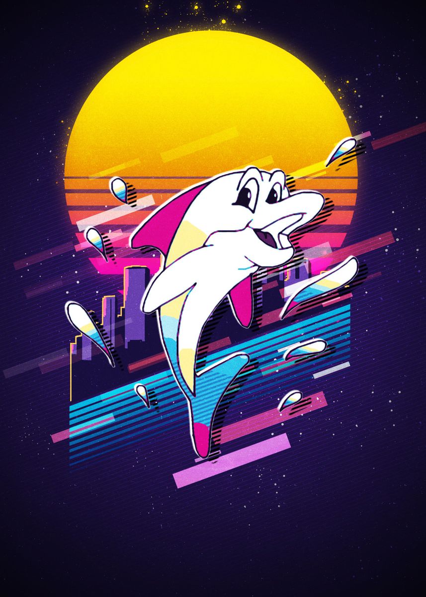 'Dolphin' Poster by Water | Displate