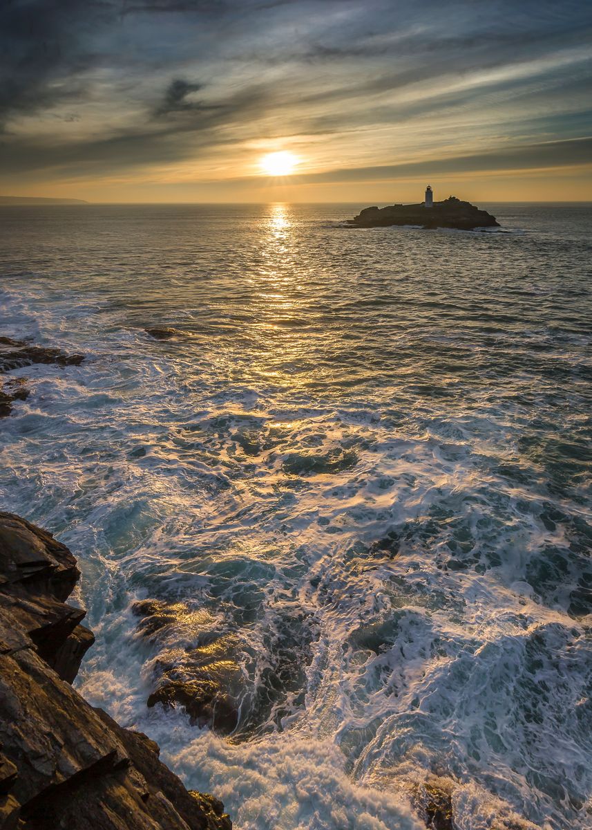 'Sunlight over Surf' Poster, picture, metal print, paint by Mick Blakey ...