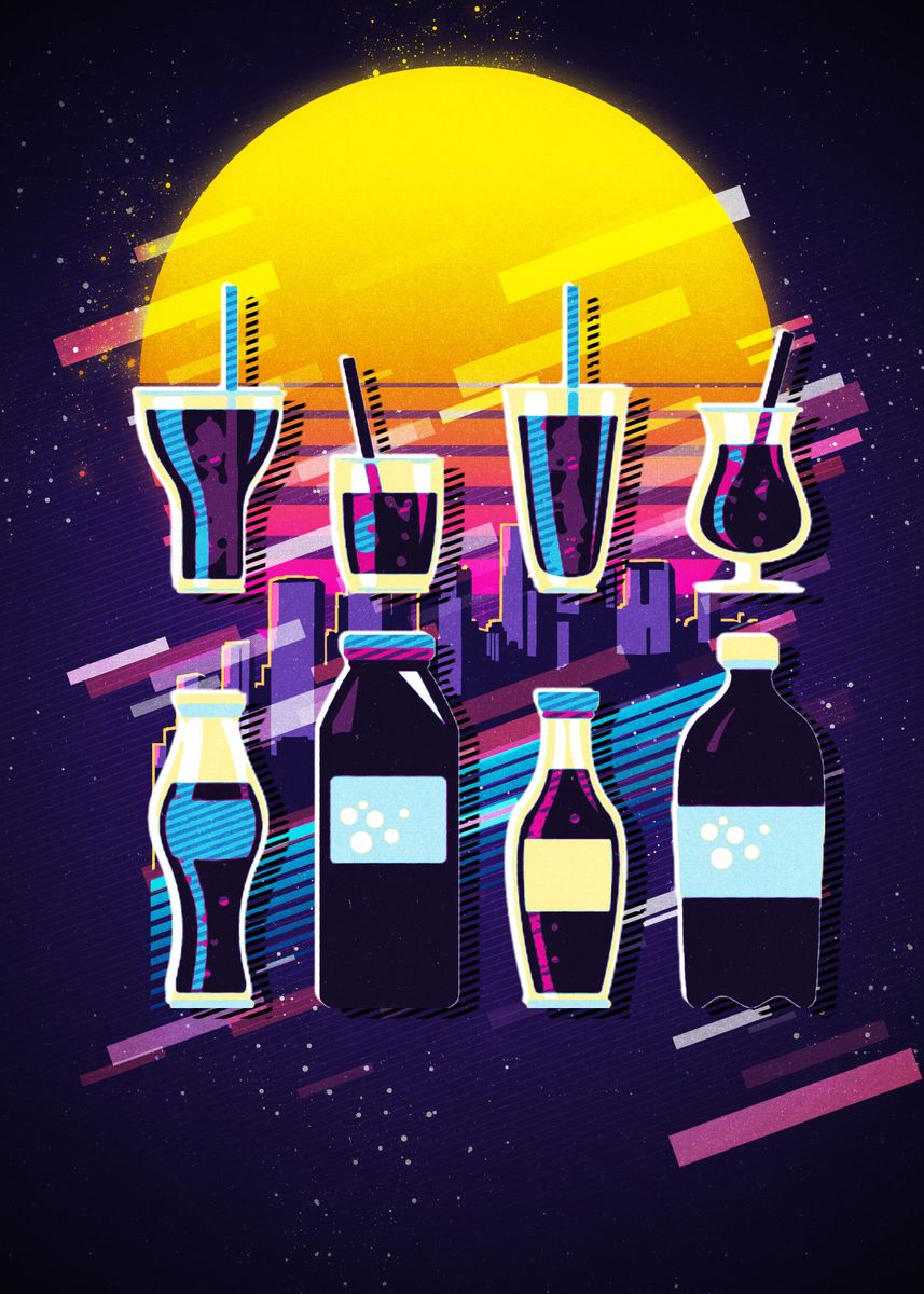 'beverage' Poster, picture, metal print, paint by colongreer | Displate