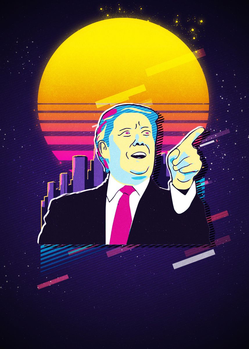 'Donald Trump' Poster, picture, metal print, paint by Water | Displate