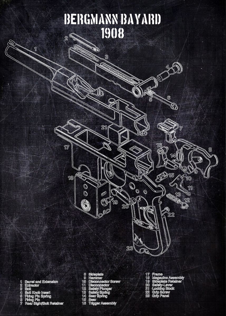 'BERGMANN BAYARD' Poster, picture, metal print, paint by MAXART DESIGN ...