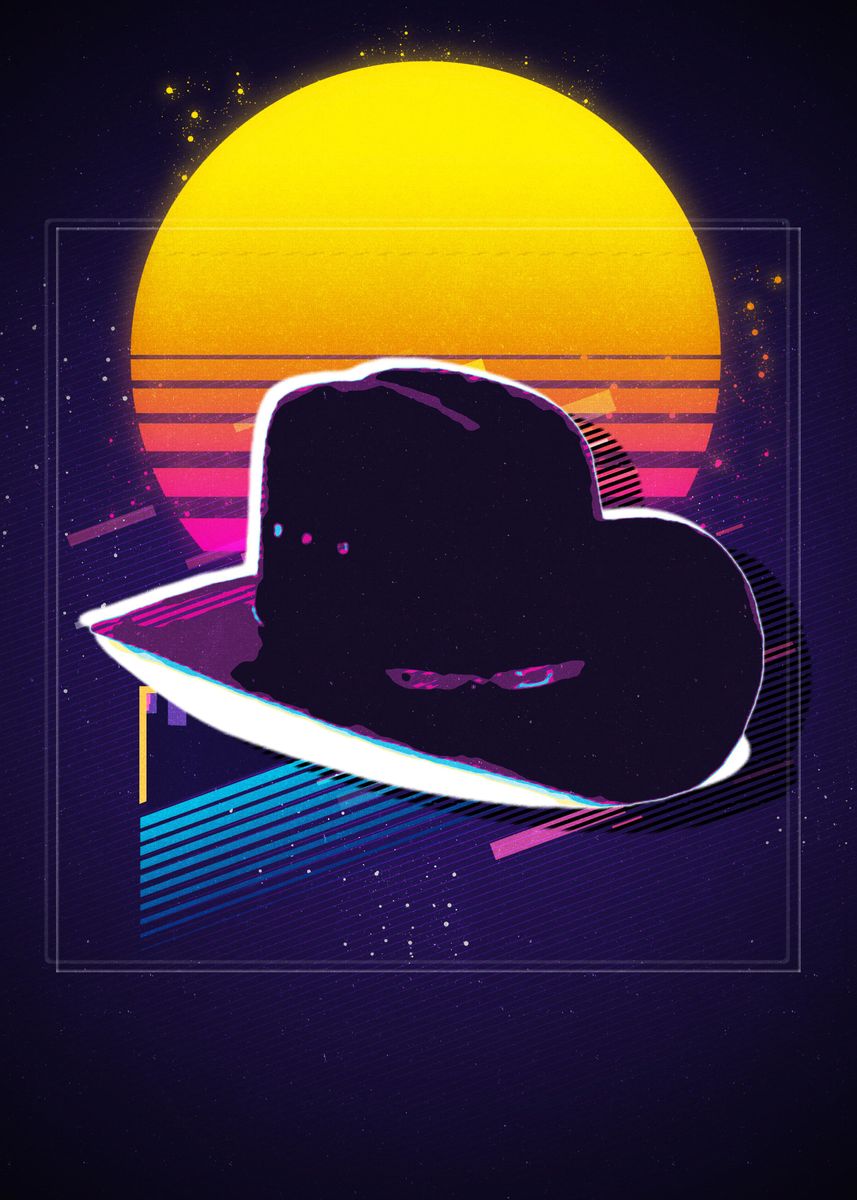 'cowboy hat' Poster, picture, metal print, paint by padilla | Displate