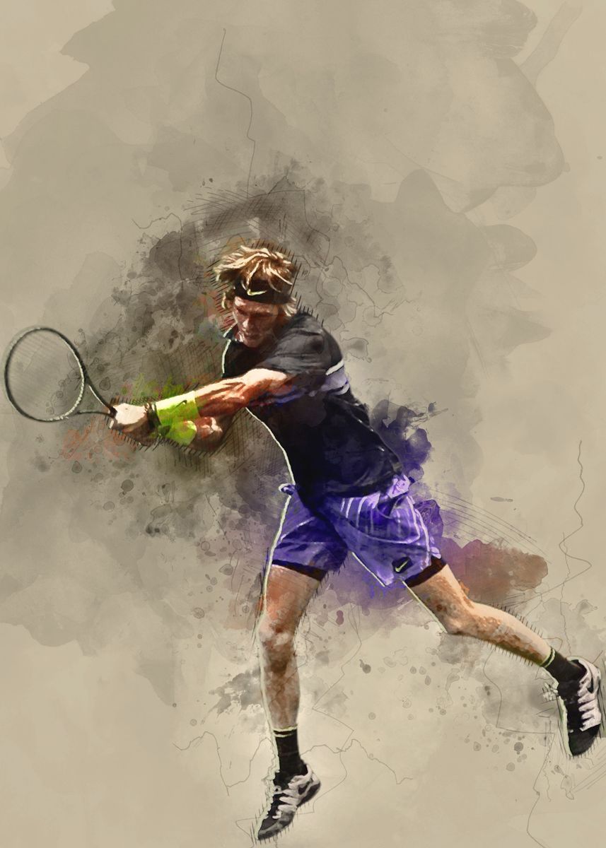 'Andrey Rublev' Poster, picture, metal print, paint by VEC Group | Displate