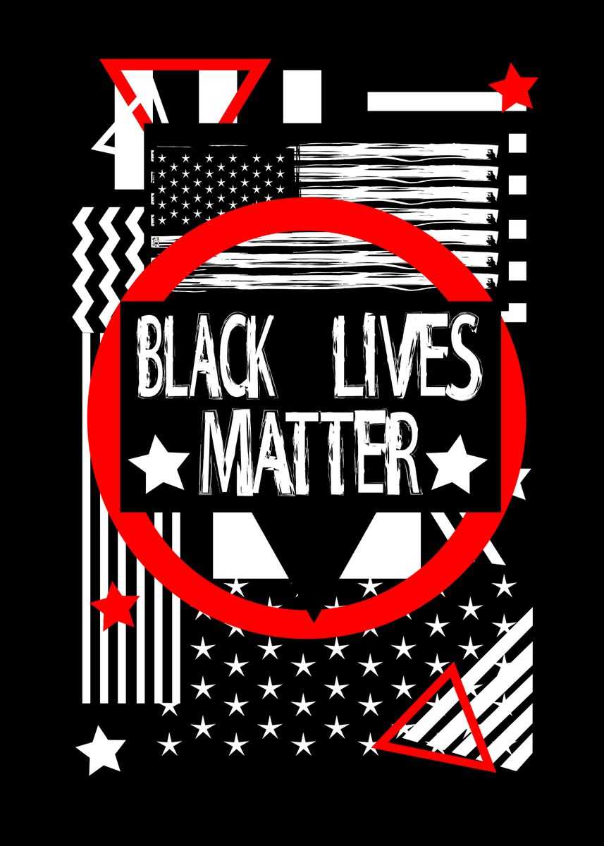 'Black lives matter sign ab' Poster, picture, metal print, paint by Tea ...