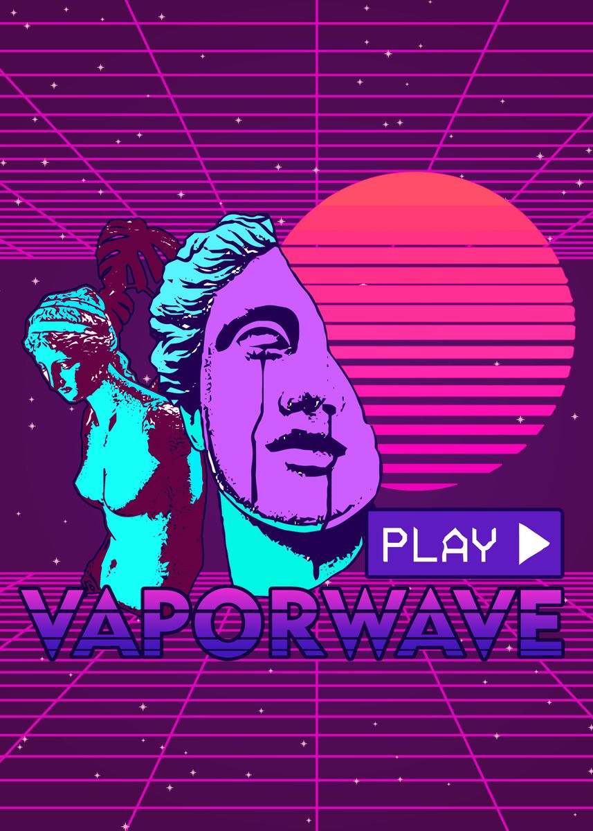 'VAPORWAVE RETRO' Poster, picture, metal print, paint by theanomalius ...
