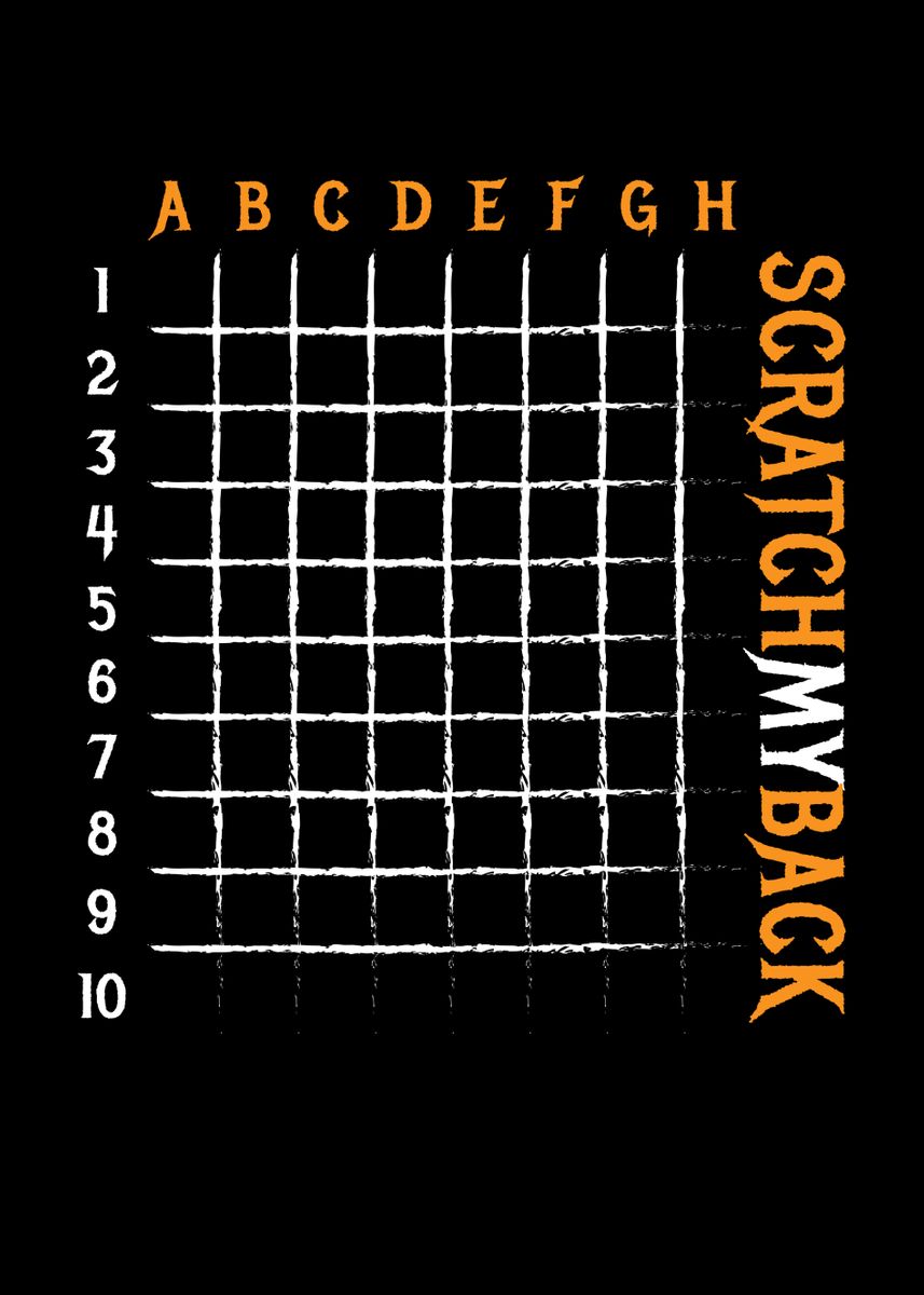 'Scratch My Back Back Play' Poster, picture, metal print, paint by ...