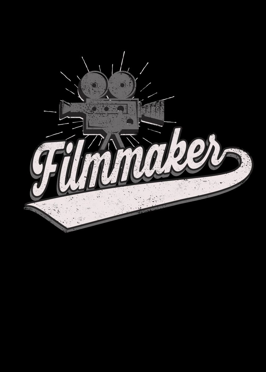 'Filmmaker Cameraman' Poster by Foxxy Merch | Displate