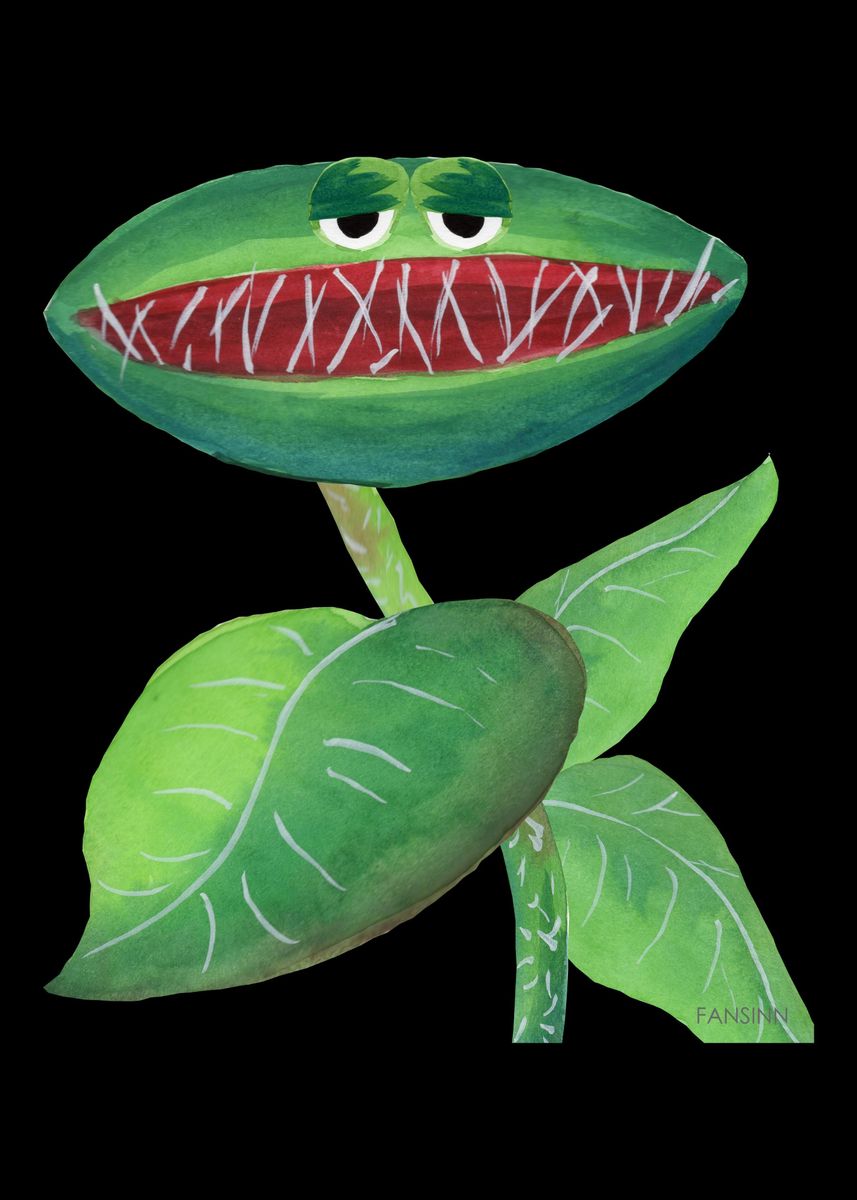 'Plant devour flesh funny c' Poster, picture, metal print, paint by ...