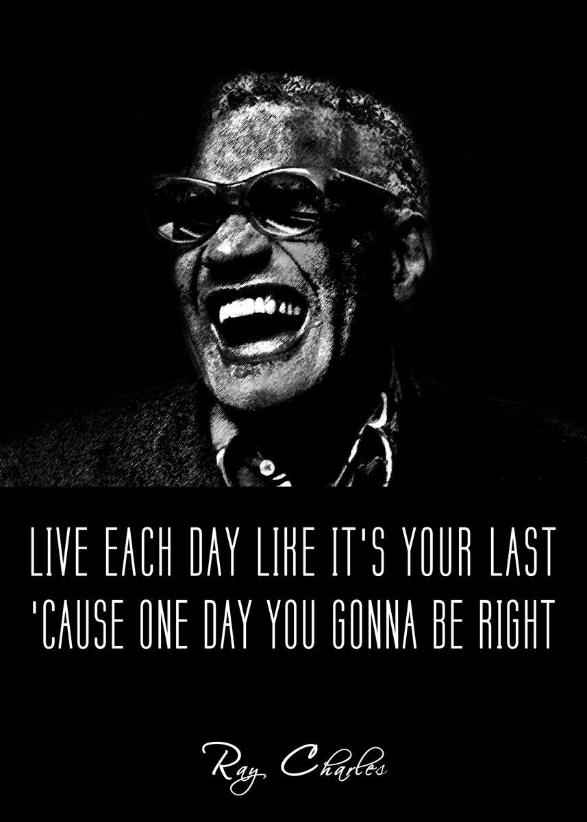 'Ray Charles' Poster, picture, metal print, paint by DesignerMind ...