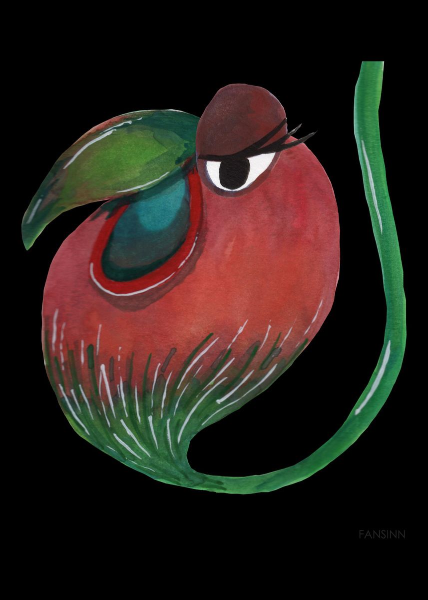 'Plant devour flesh funny c' Poster, picture, metal print, paint by ...