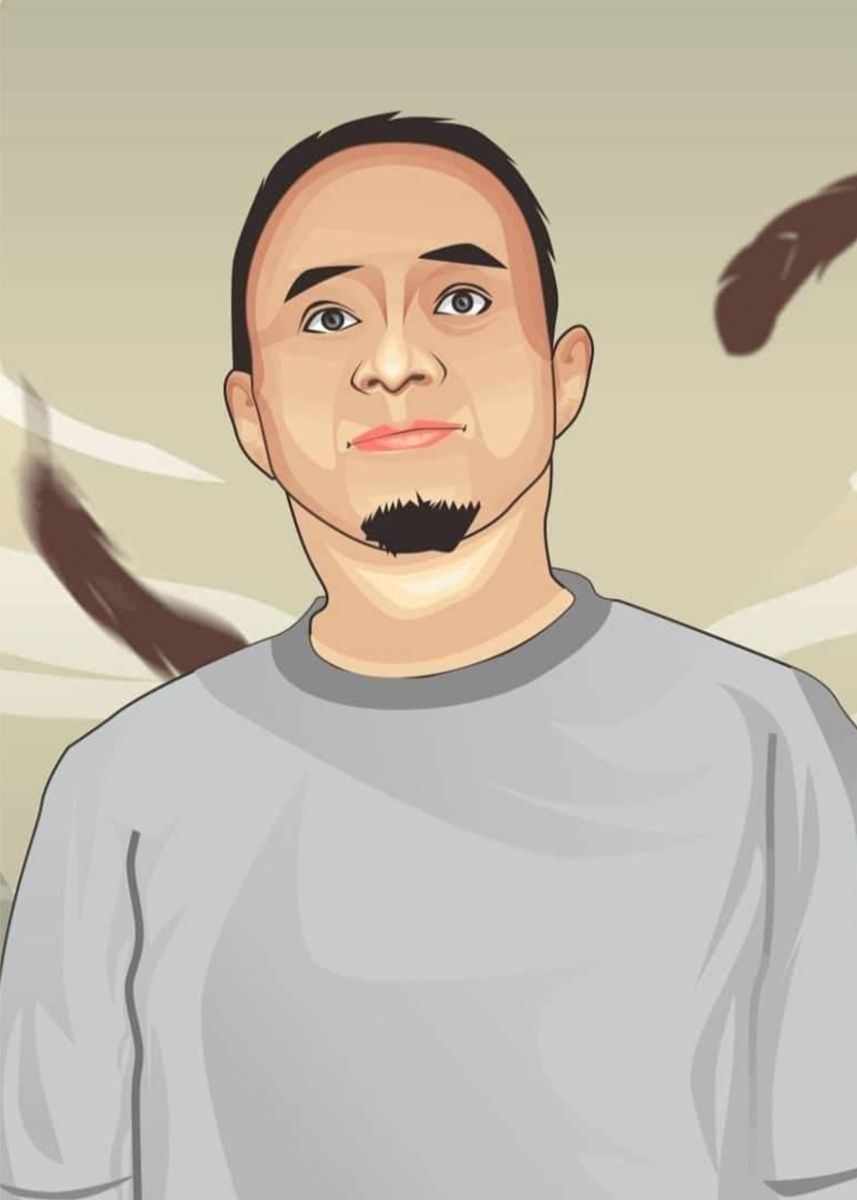 'fat man' Poster by DheYa Art | Displate