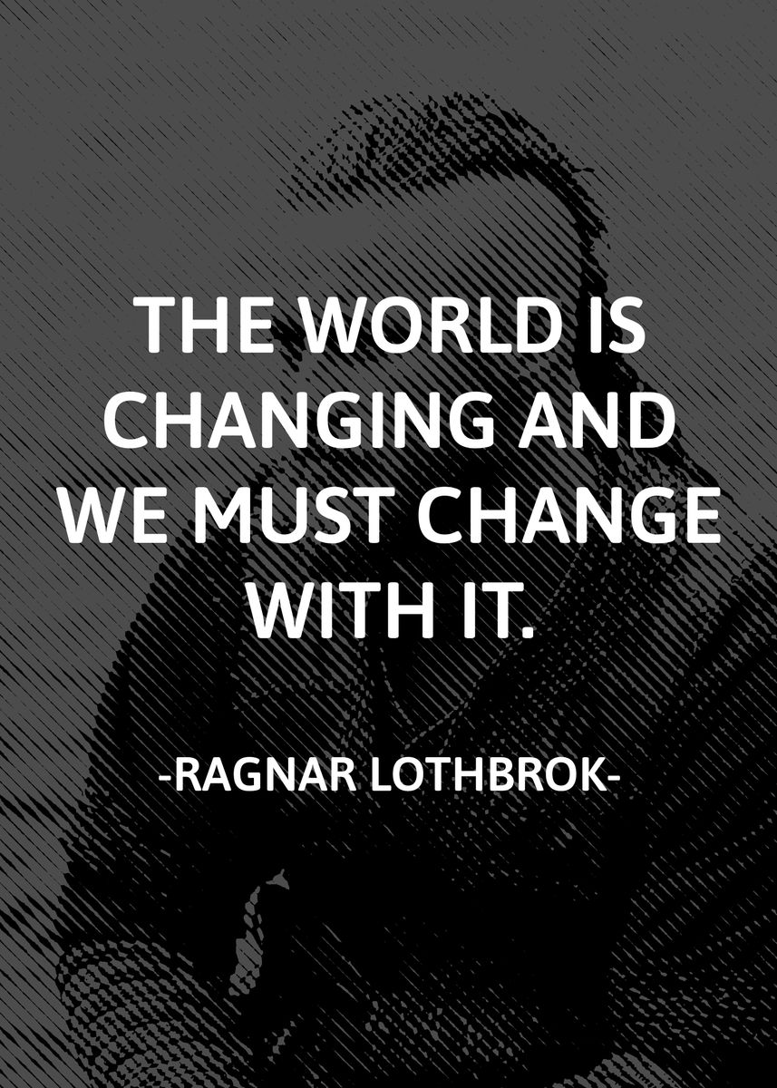 'Quotes Ragnar Lothbrok' Poster by Roni Aji Pratama | Displate