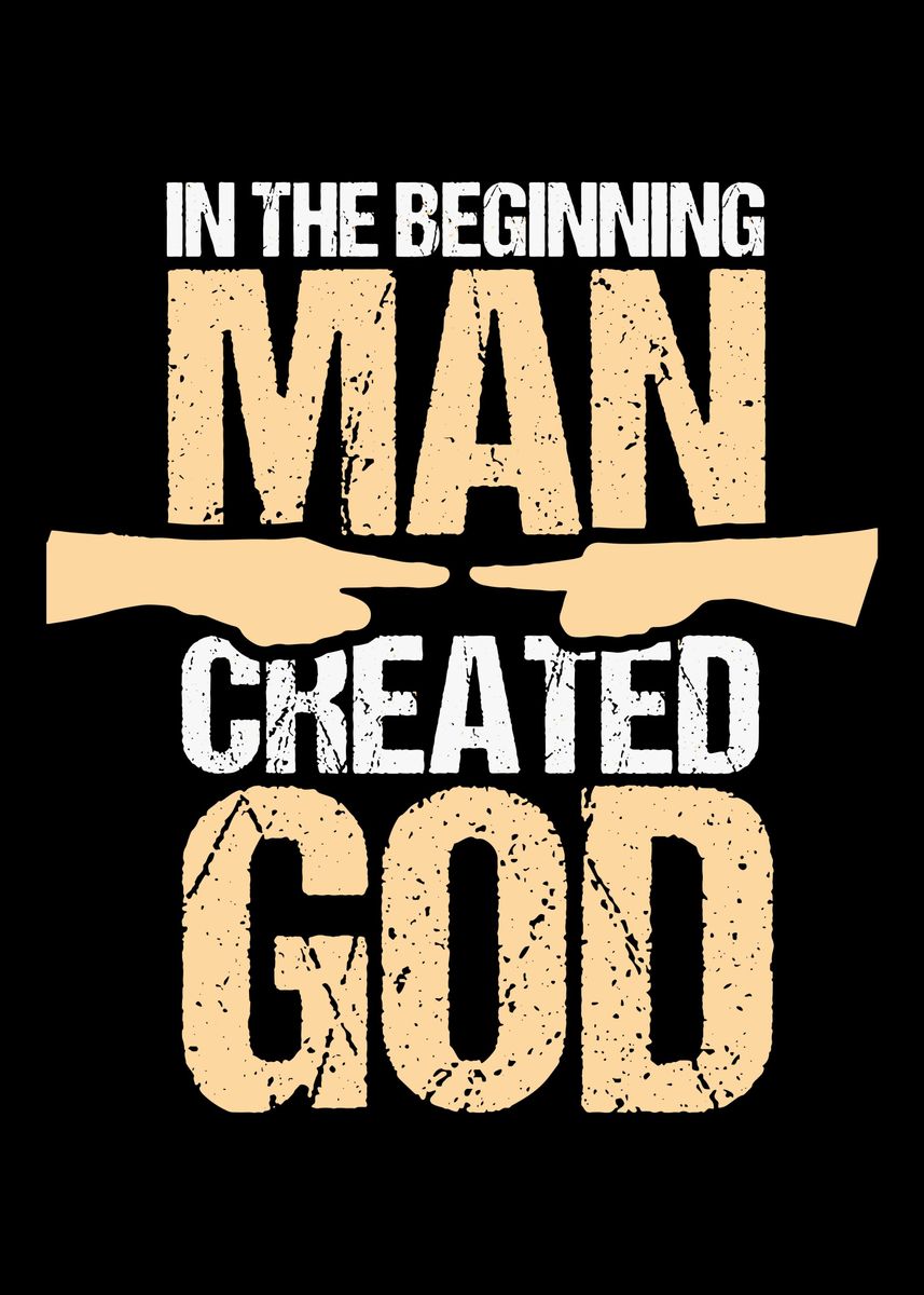 'Atheist' Poster, picture, metal print, paint by Sebastian Wünsche ...