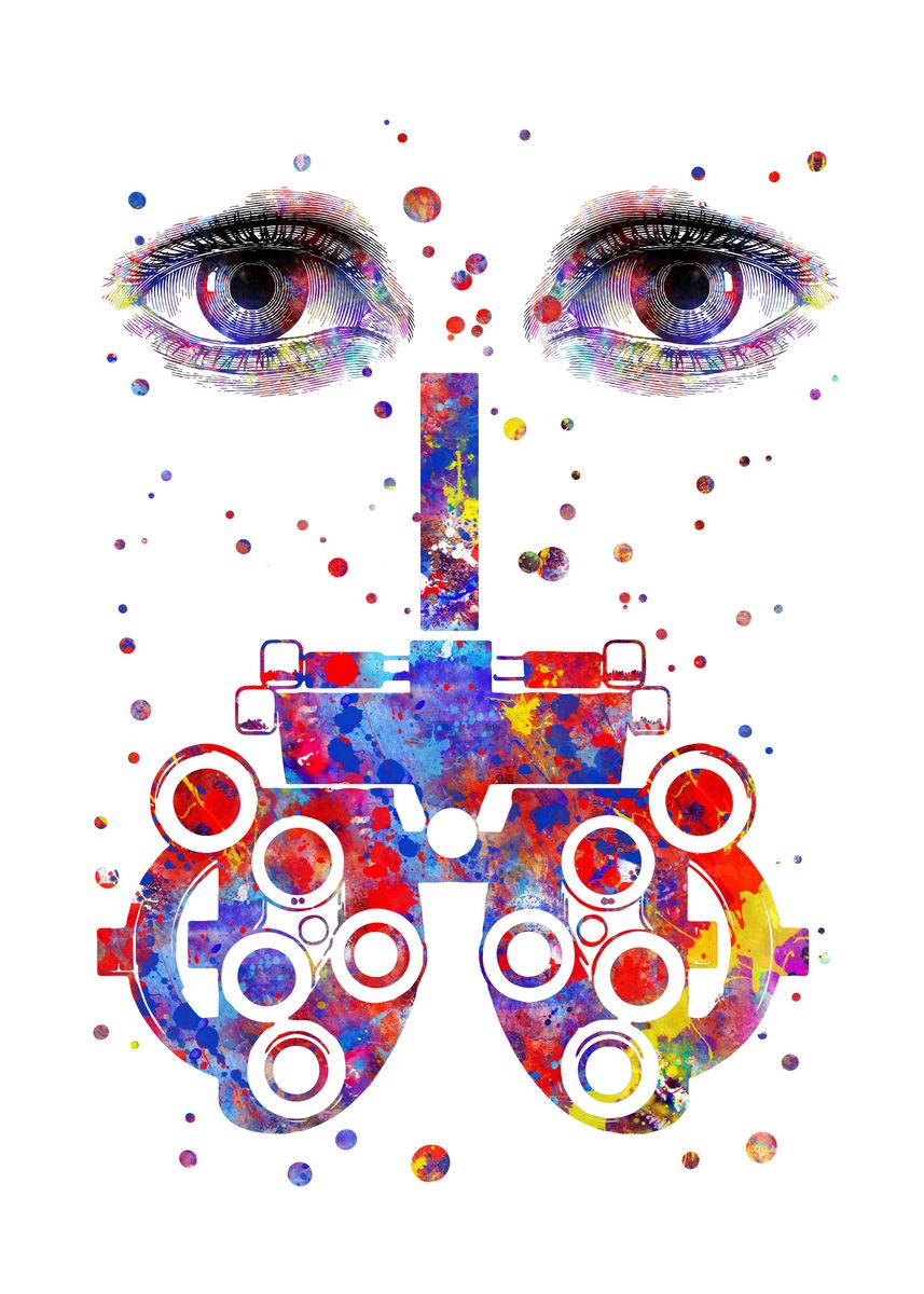 'Human eye ' Poster, picture, metal print, paint by RosaliasArt | Displate